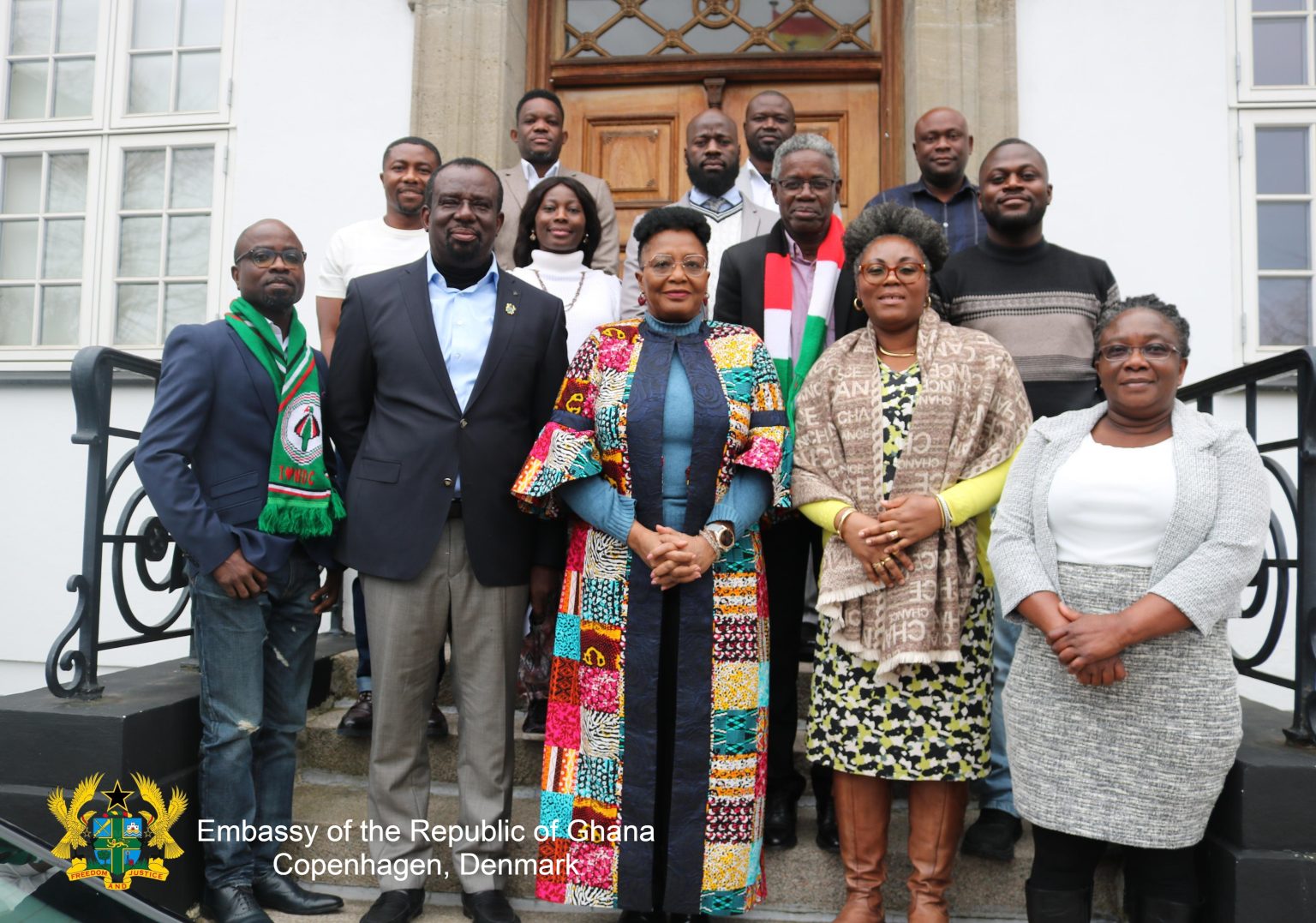 NDC Executives Pay Courtesy Visit to the Ghana Embassy in Denmark ...